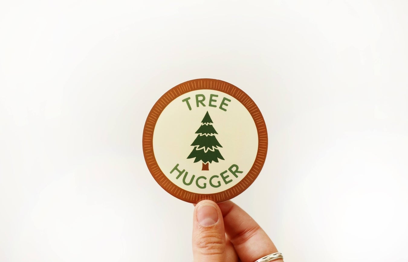 Tree Hugger Sticker | Plants Plus