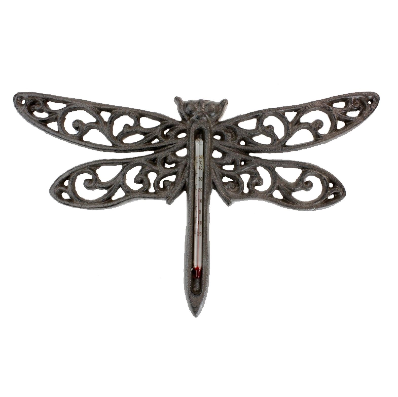 Cast Iron Dragonfly Thermometer | Plants Plus